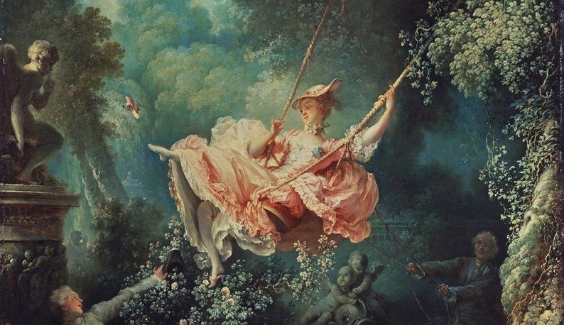 The Swing by Jean-honoré Fragonard, Rococo Era, Fragonard the Swing ...