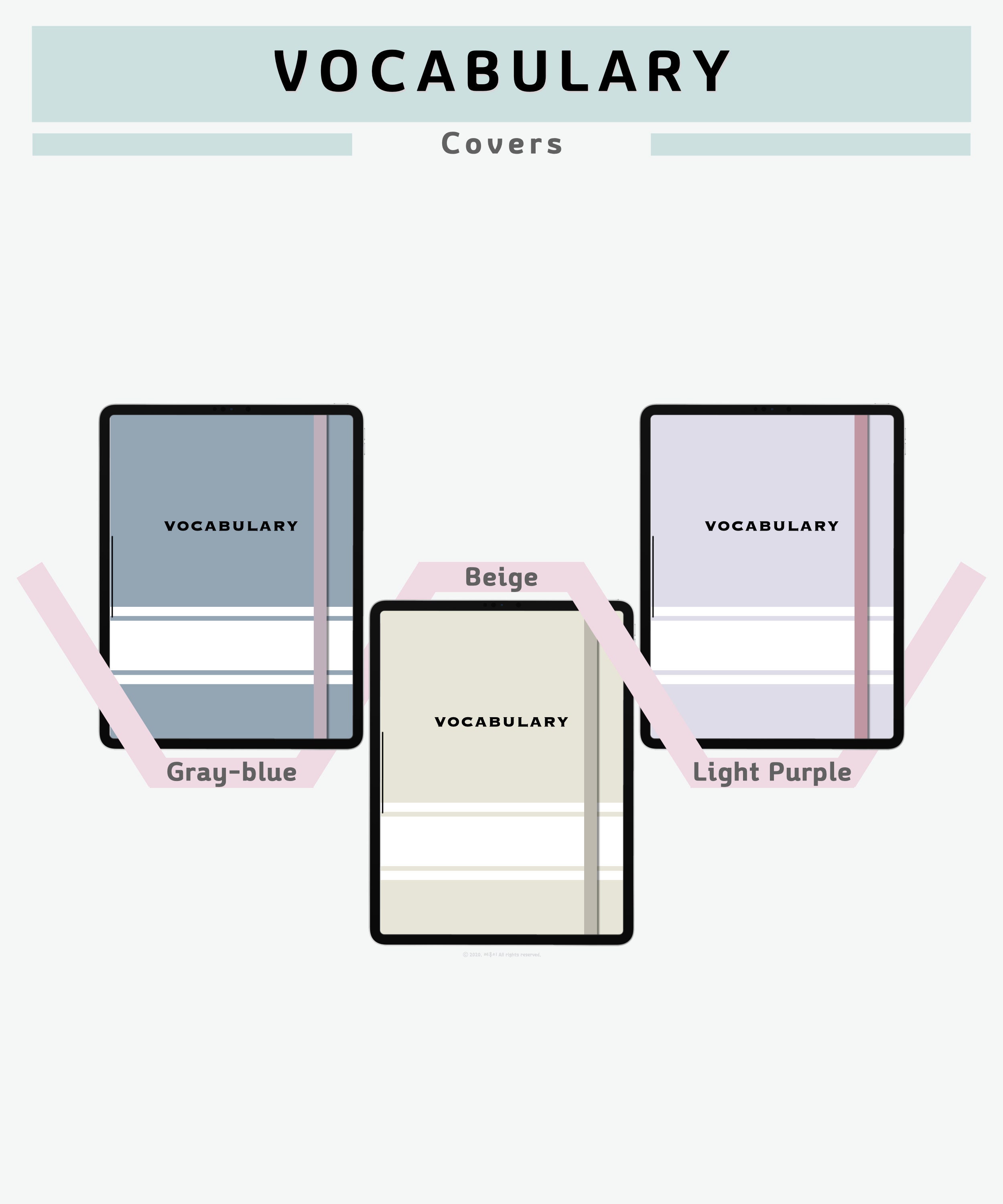 Vocabulary, Goodnotes Templates, PDF - Etsy