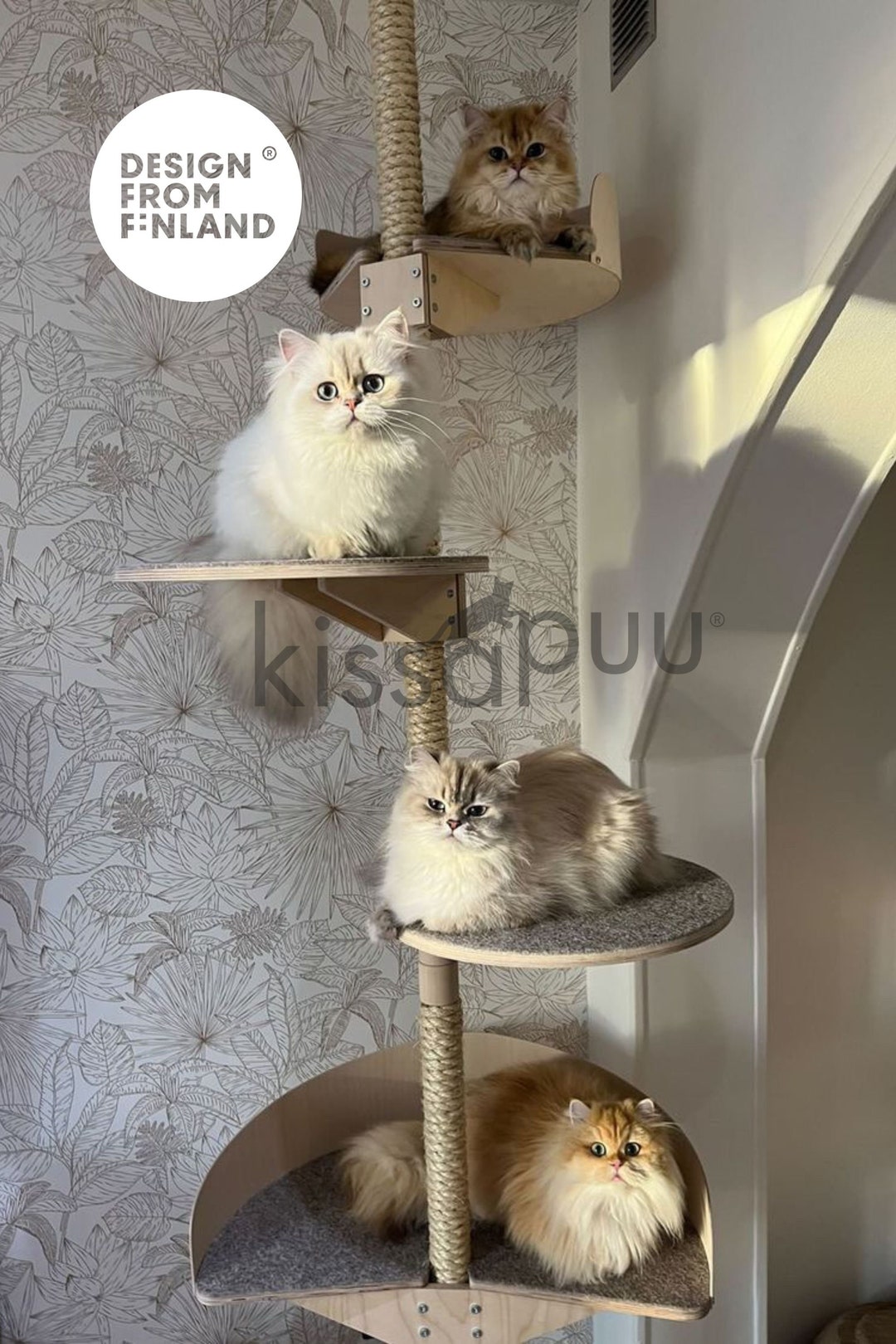 Cat Tower for Many Cats, Floor to Ceiling Cat Tree, Cat Tree for Big ...