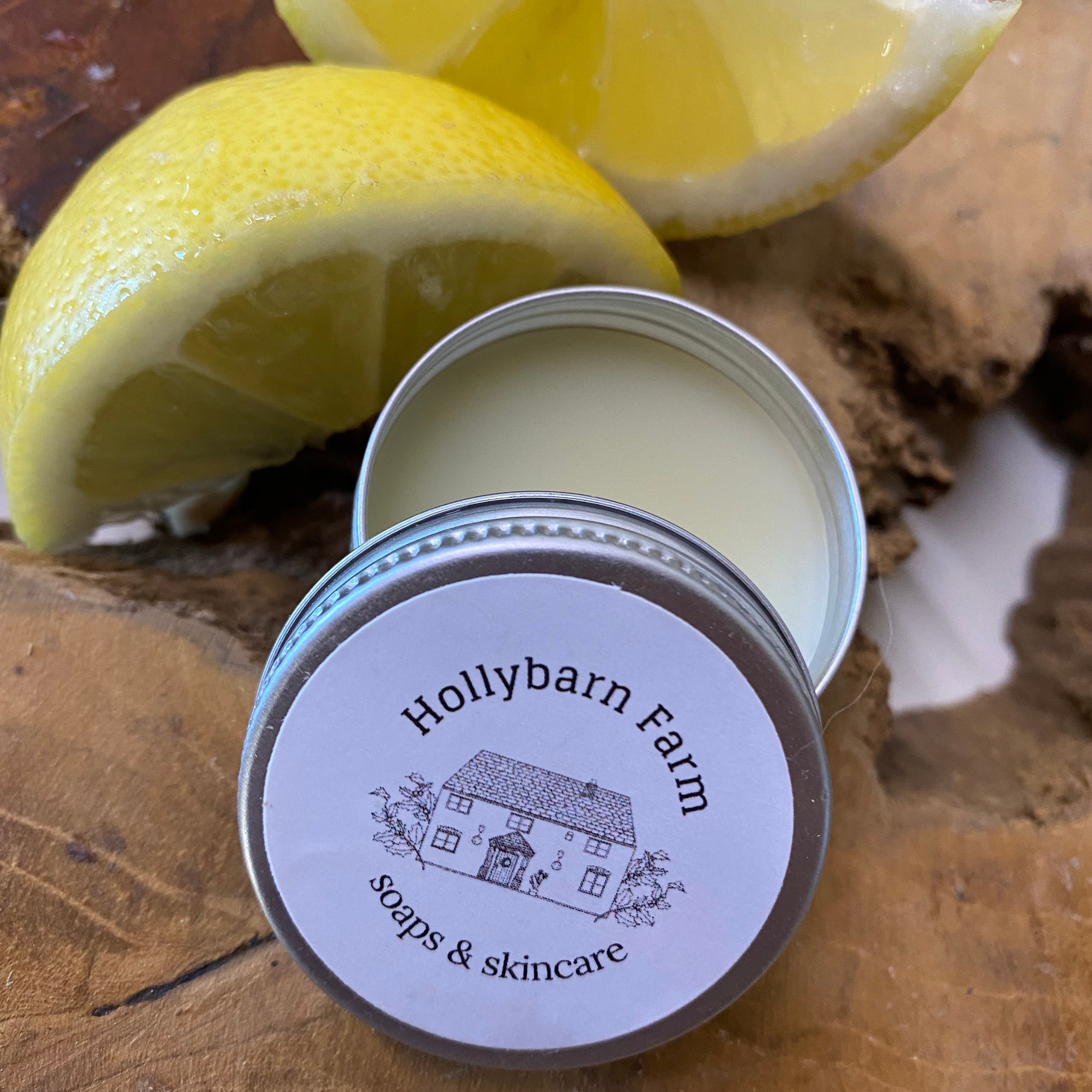 Lemon Lip Balm With Essential Oils and Beeswax Citrus Lip - Etsy UK