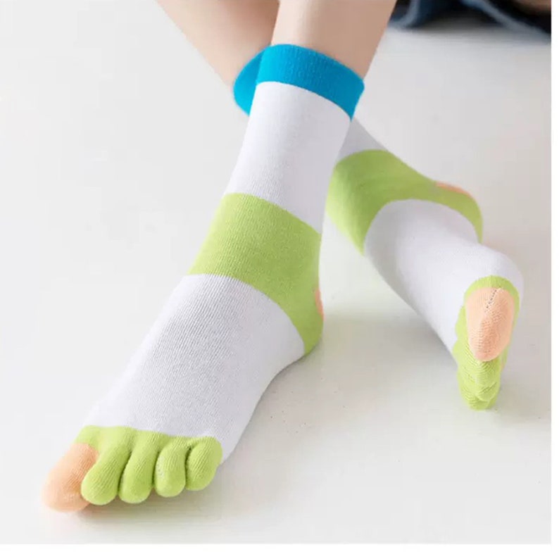 Japanese Style Women's Split-toe Tabi Five Toes Socks Fit - Etsy