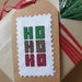 Christmas Tag Cross Stitch Pattern: Set of 4 (PDF Pattern) - Etsy