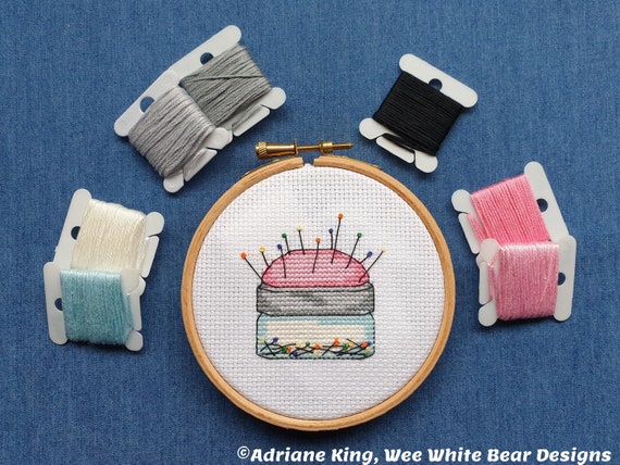 Pin Cushion Cross Stitch Pattern Instant Download PDF | Etsy