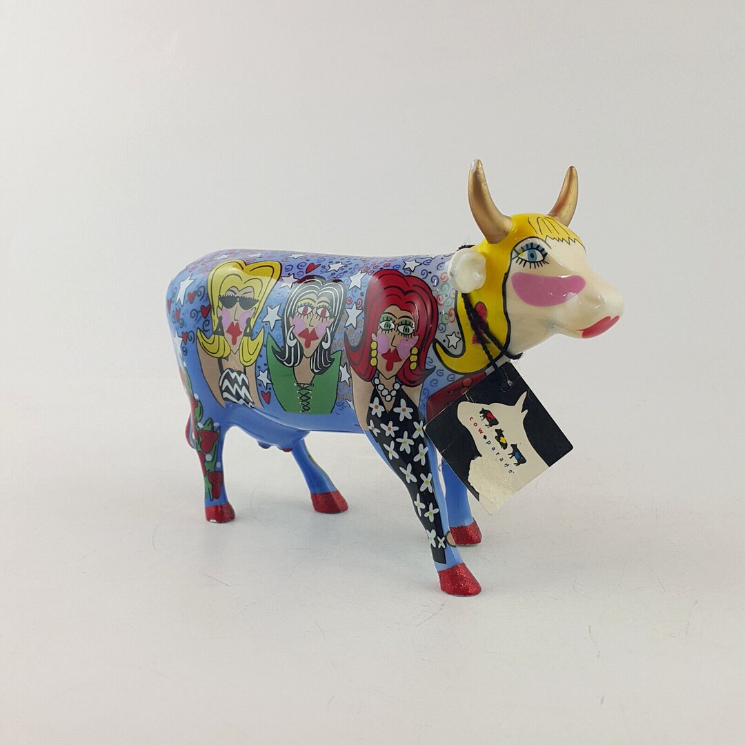 Cow Parade Figurine the Divas 7325 reglued Leg OP 3291 - Etsy