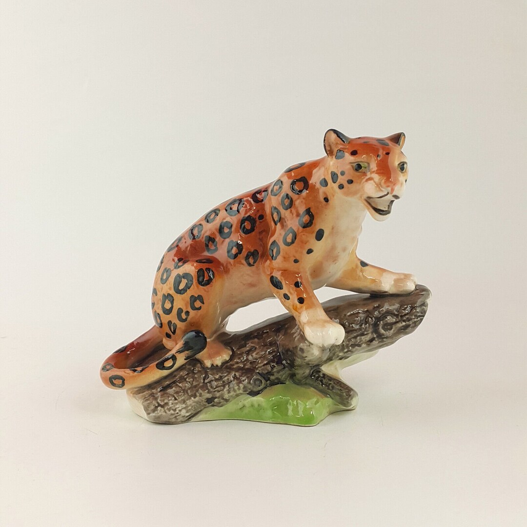 Continental Felis Pardus Leopard Figurine TF 152 - Etsy