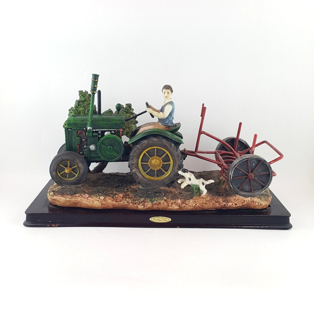 The Juliana Collection Farmer on A Plough Tractor NA 1626 - Etsy