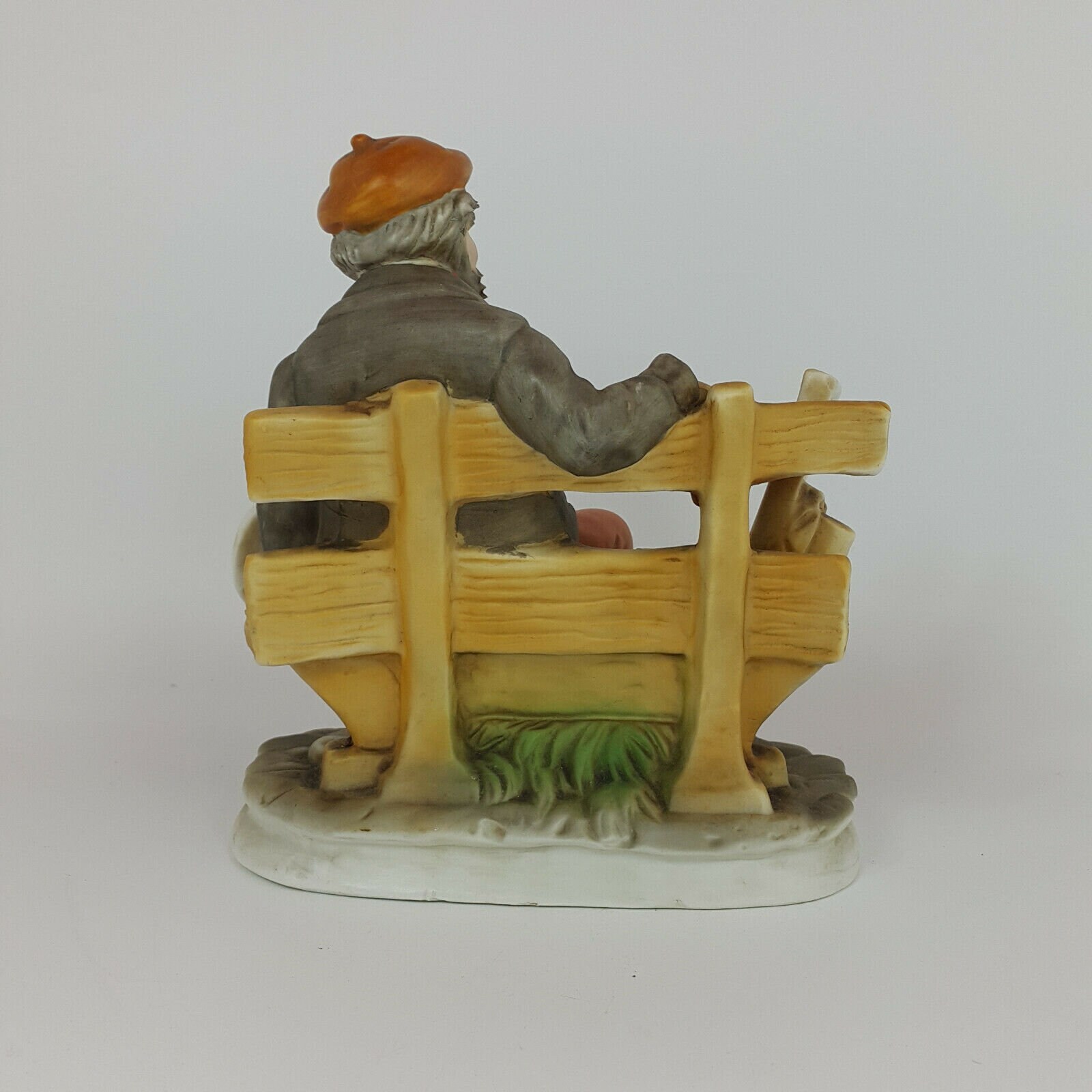 Capodimonte Tramp Sitting on Bench and Painting small | Etsy