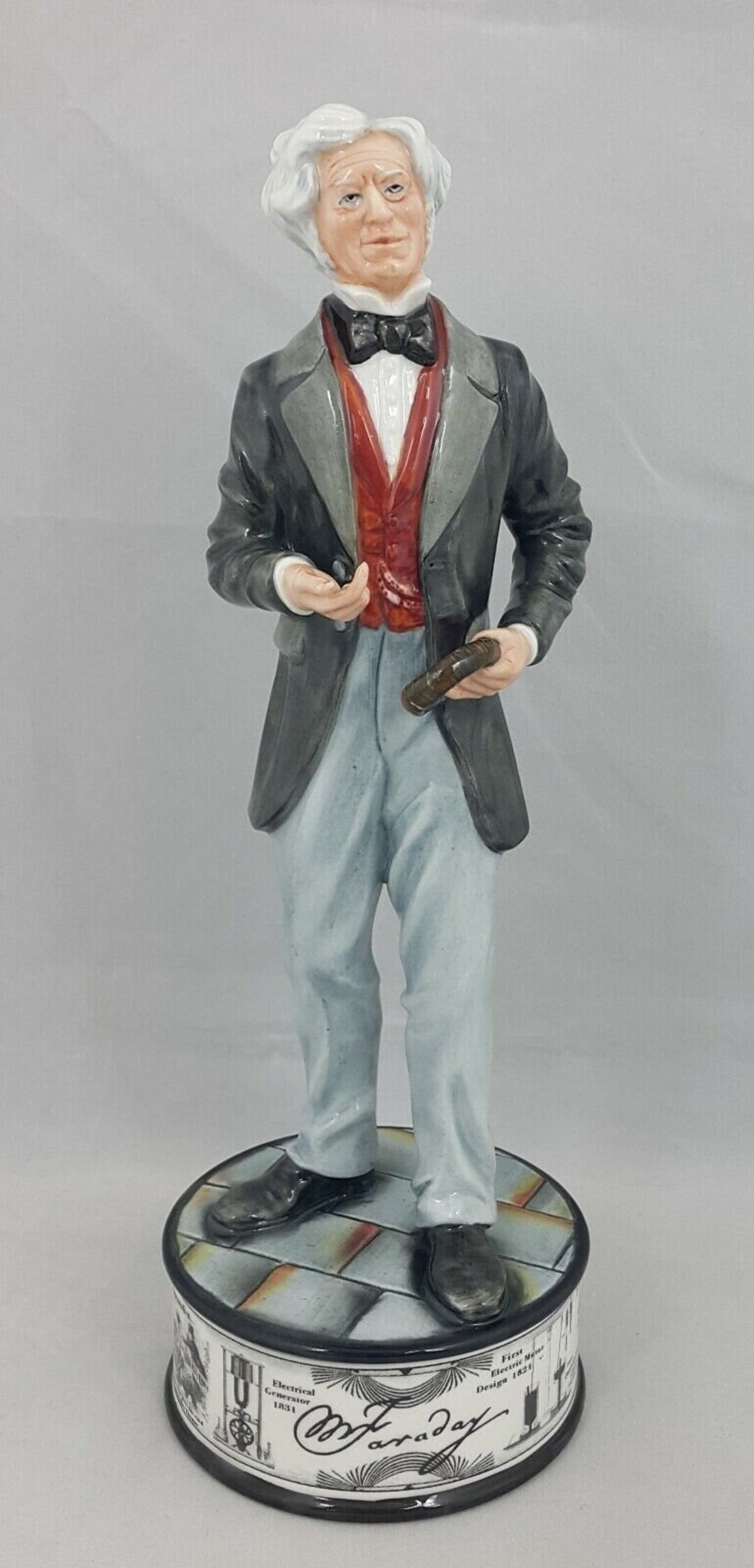 Royal Doulton Figurine Michael Faraday HN5196 Pioneers Collection Ltd ...