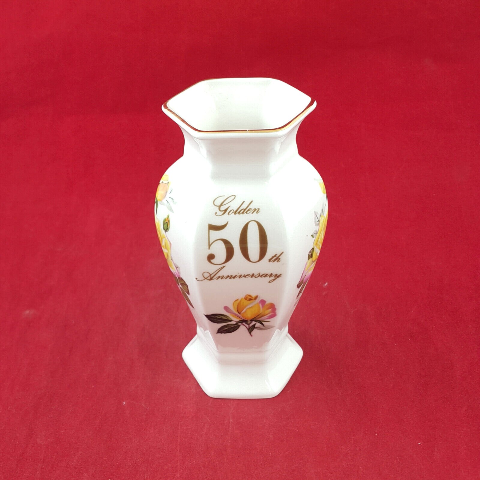 Chelson China Golden 50th Anniversary Small Vase OP 2192 - Etsy