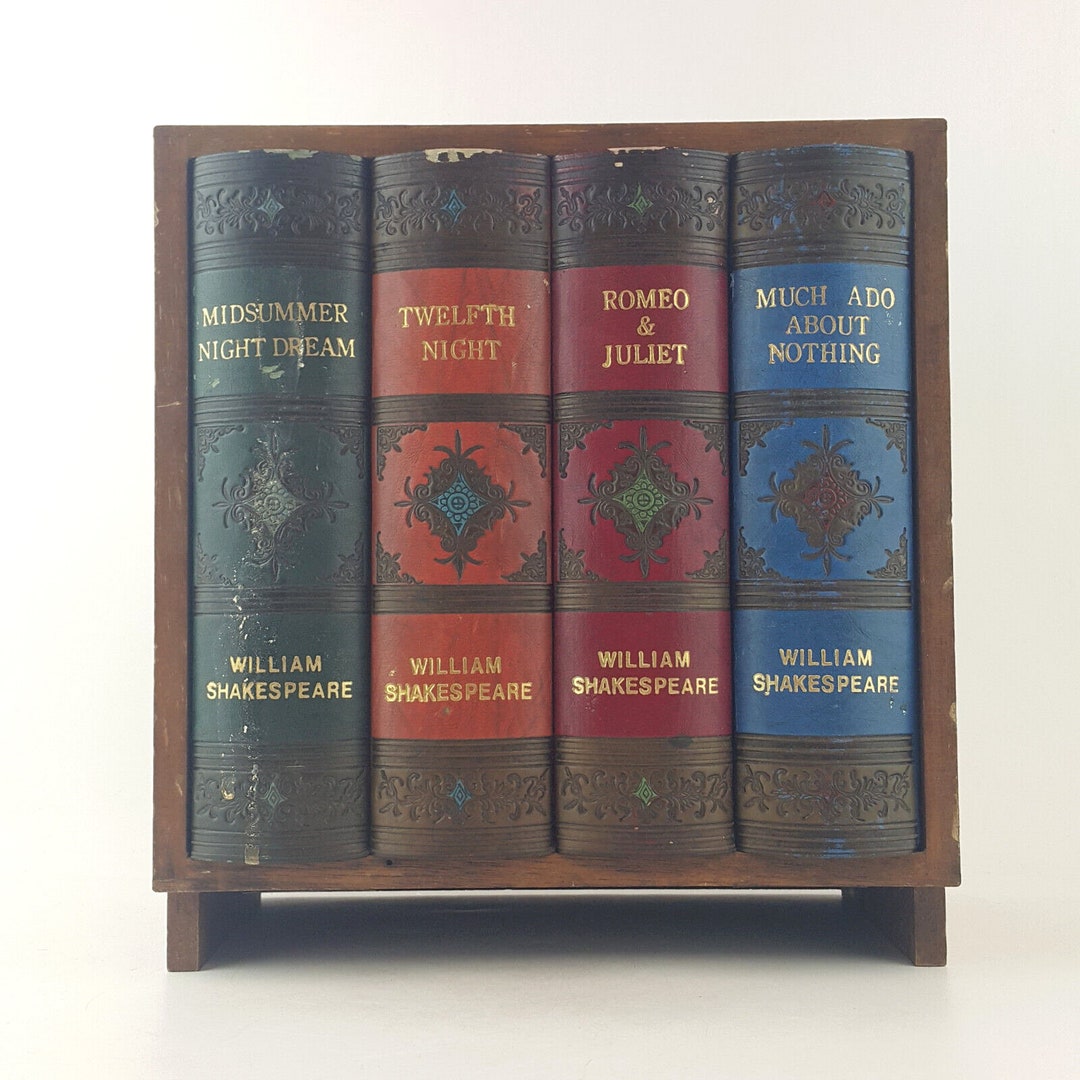 Vintage Williams Shakespeare Fake-books Wooden Decanter Set OA 2504 - Etsy
