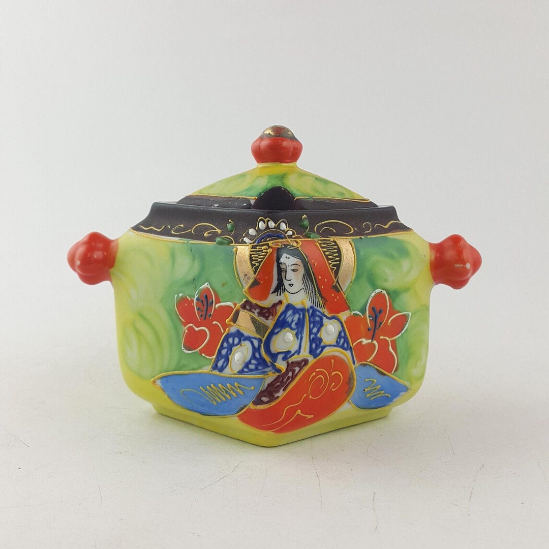 Vintage Japanese / Chinese Lidded Pot / Storage Jar OP 3555 - Etsy