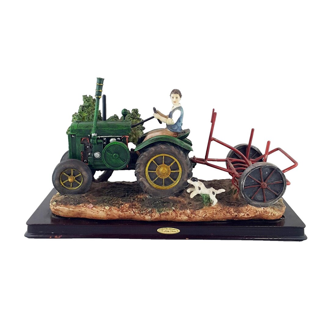 The Juliana Collection Farmer on A Plough Tractor NA 1626 - Etsy