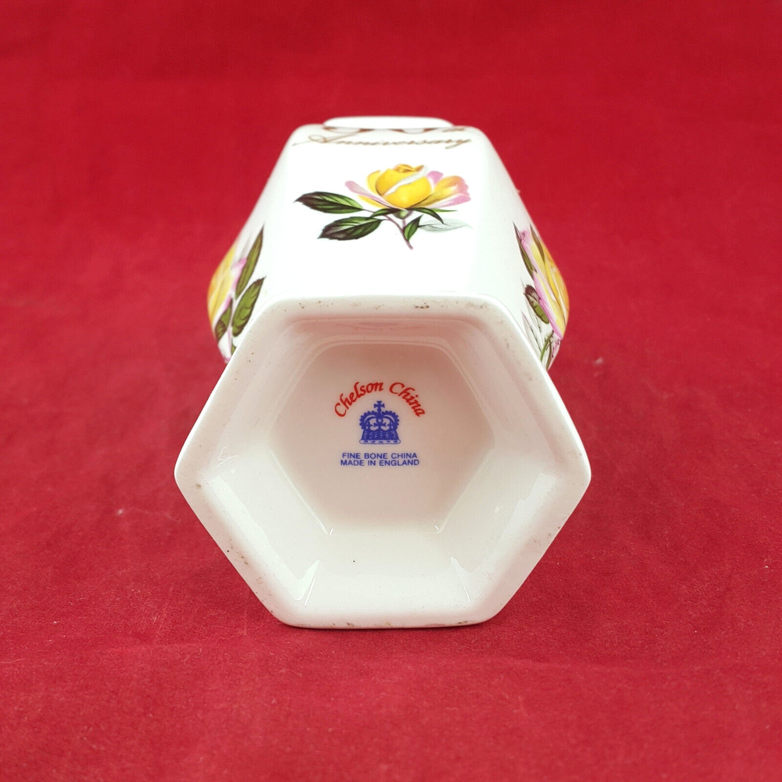 Chelson China Golden 50th Anniversary Small Vase OP 2192 - Etsy