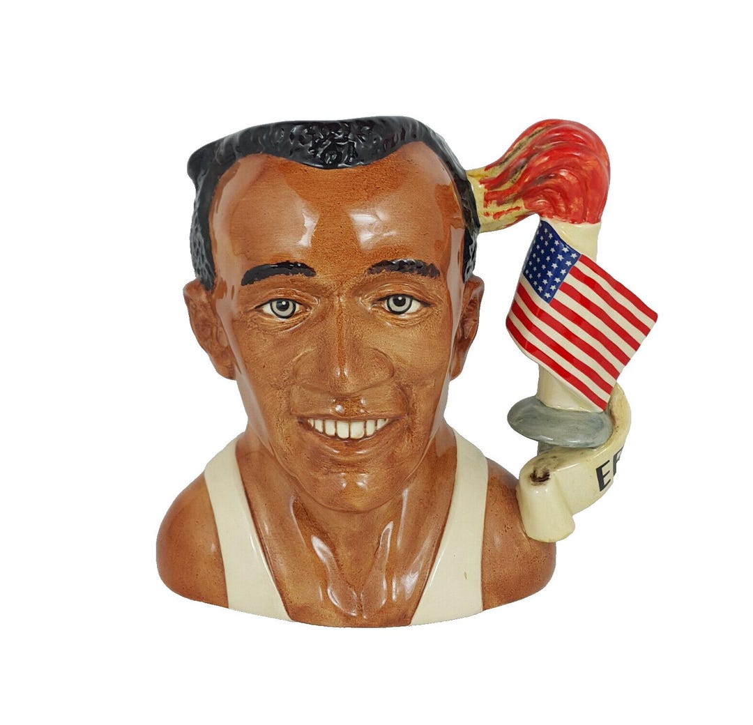 Royal Doulton Toby Jug Large - Jesse Owens D7019 (boxed) - 453 RD - Etsy