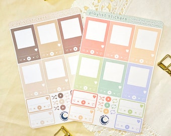Playlist Printable Stickers Digital Stickers Goodnotes - Etsy