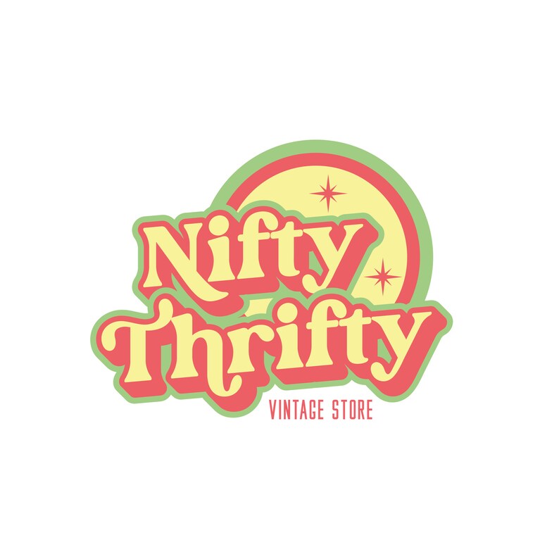 Premade Retro 70s Style Logo Design Seventies Logo Vintage - Etsy Australia