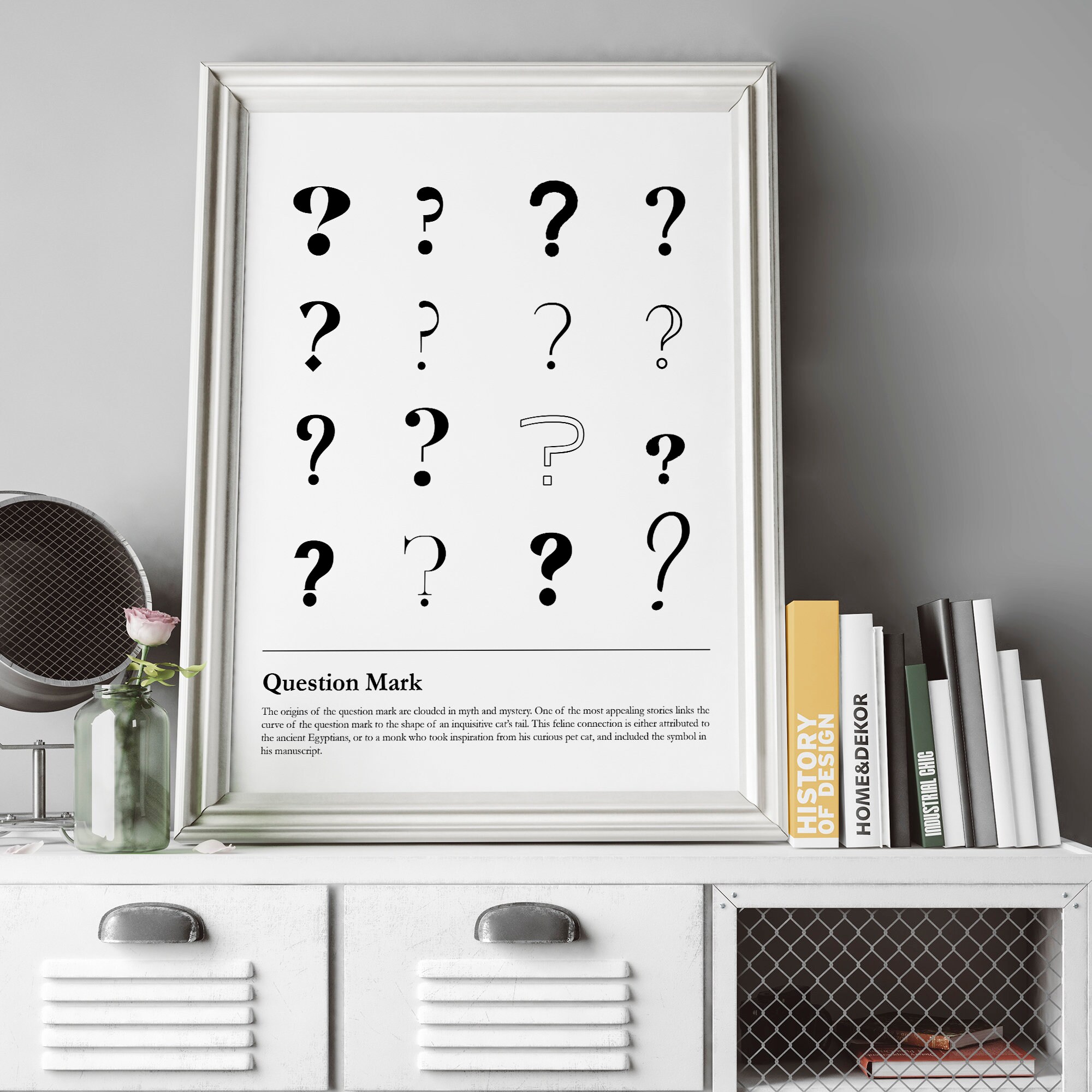 Printable Punctuation Office Wall Art Poster Bundle | Ampersand ...