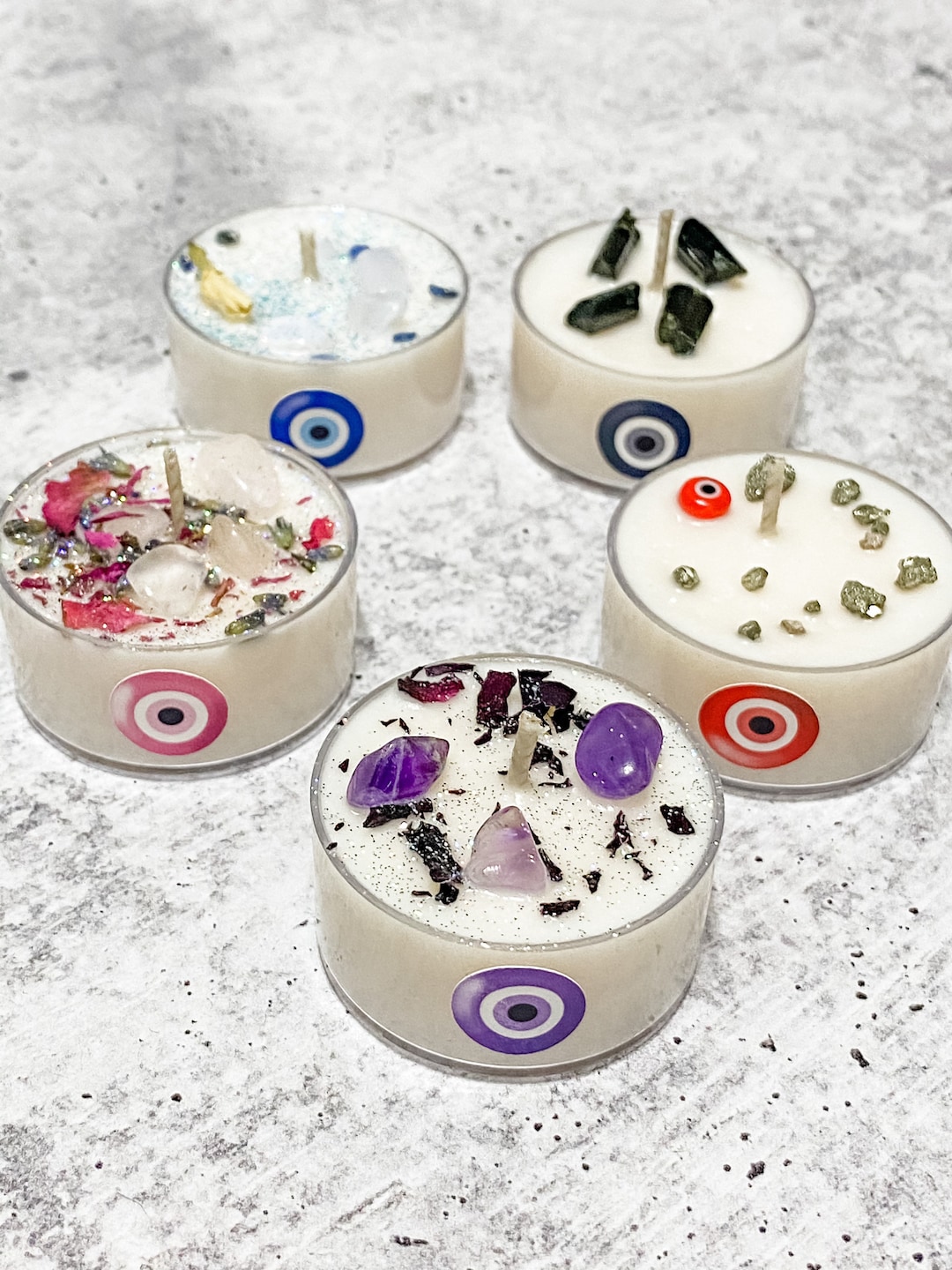 Evil Eye Tealight Candles Evil Eye Gifts Protection Candle Party Favors ...