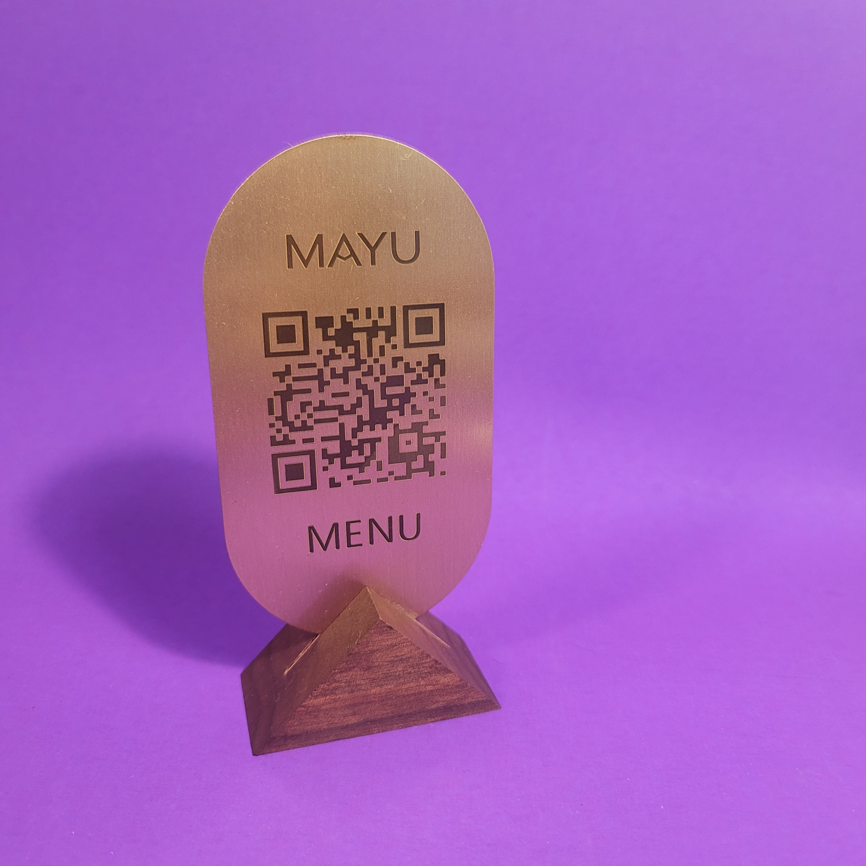 Brass Metal QR Codes-business Logo, Restaurants, Menu, QR Code ...