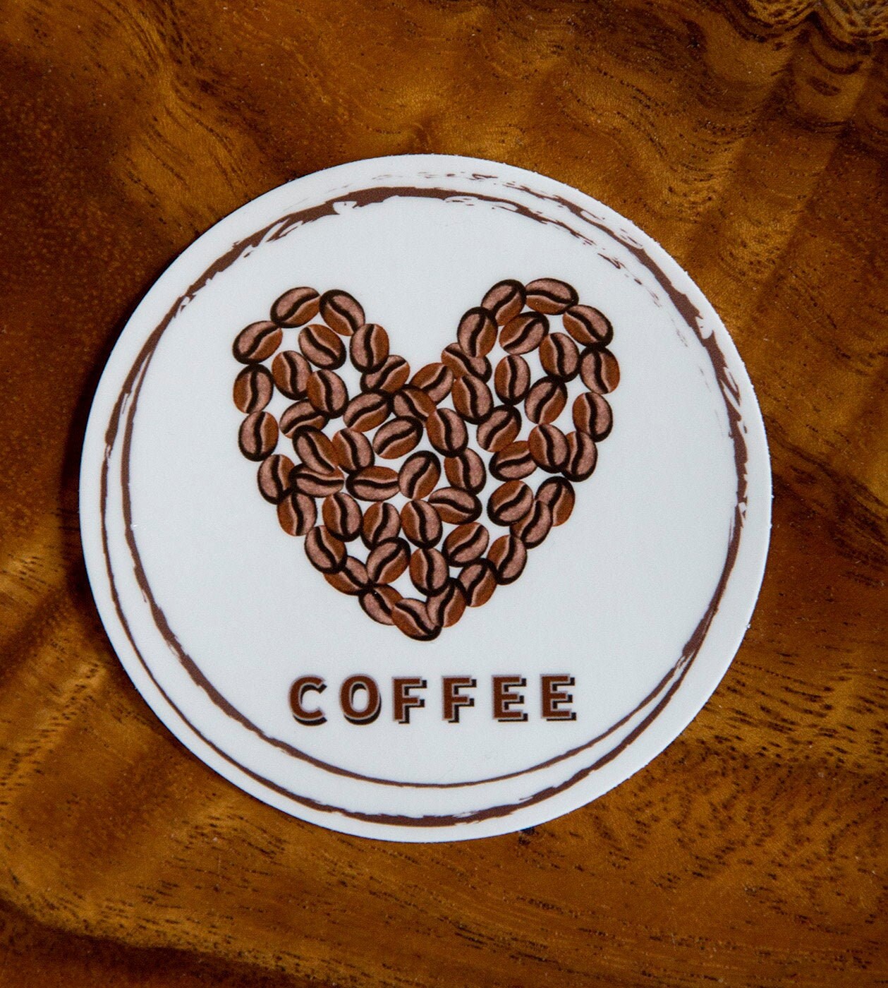Coffee Lover Sticker, Vinyl, Water Resistant, Laptop Sticker, Water ...