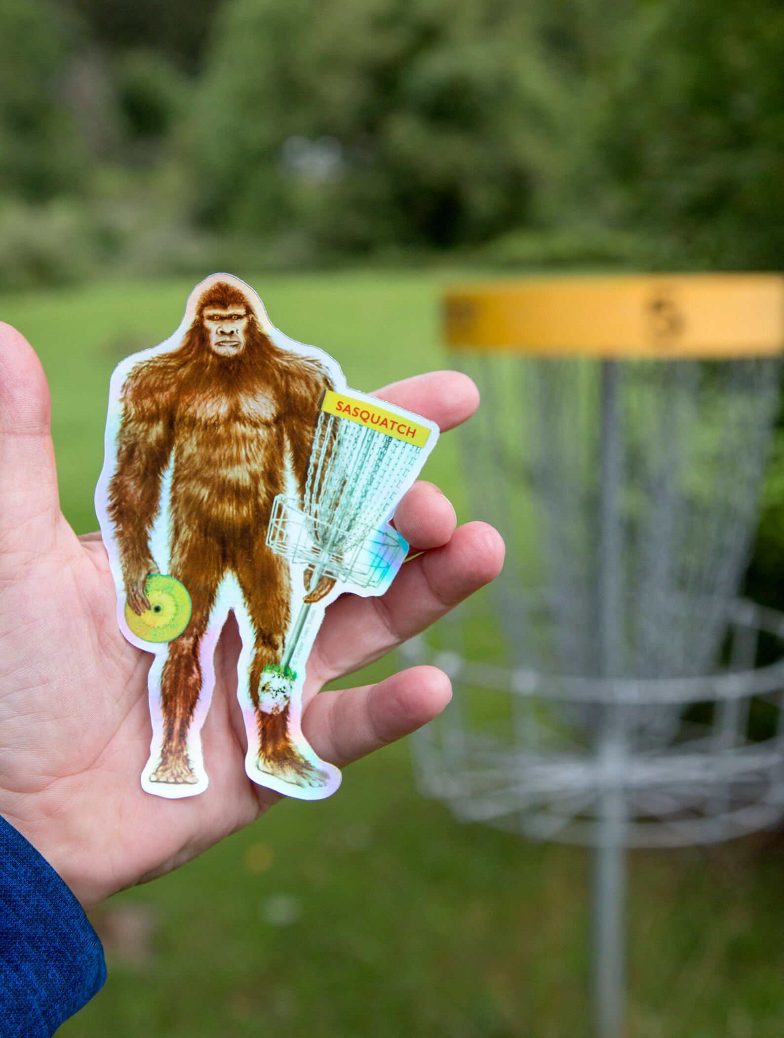 Sasquatch Hologram Disc Golf, Bigfoot, Yeti, Vinyl, Water Bottle ...