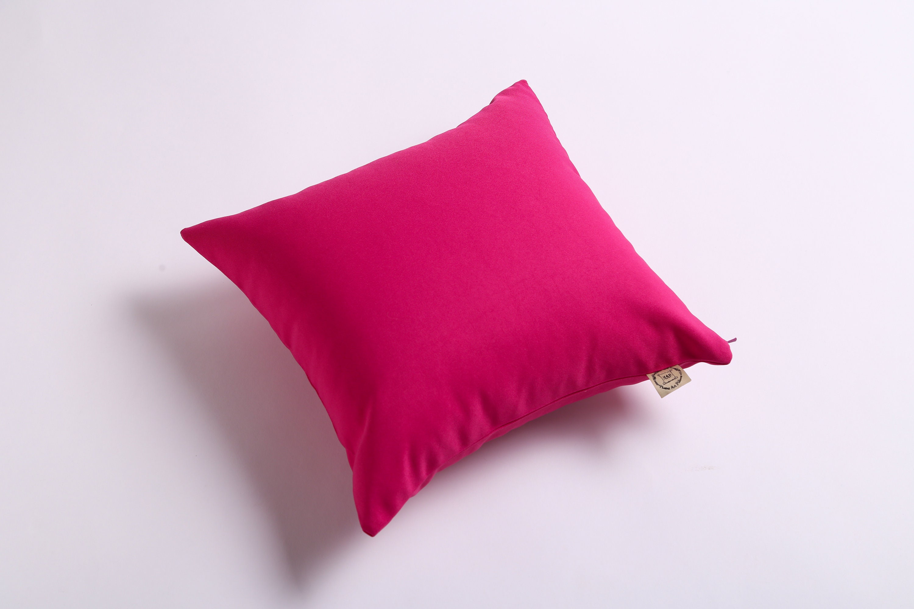 Almohada de piscina cuadrada de color rosa brillante, almohada rosa ...
