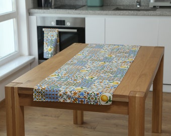 Mediterranean Table Runner | Etsy