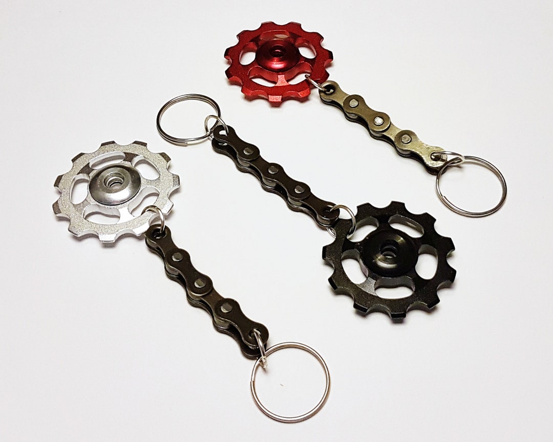 Recycled Bike Chain Cog Keyring - Etsy