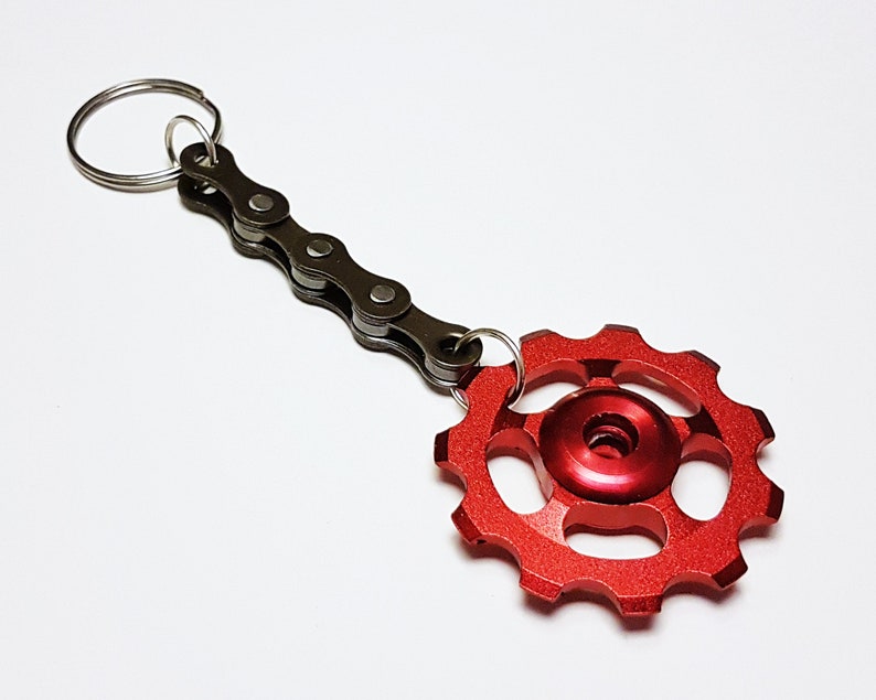 Recycled Bike Chain Cog Keyring - Etsy