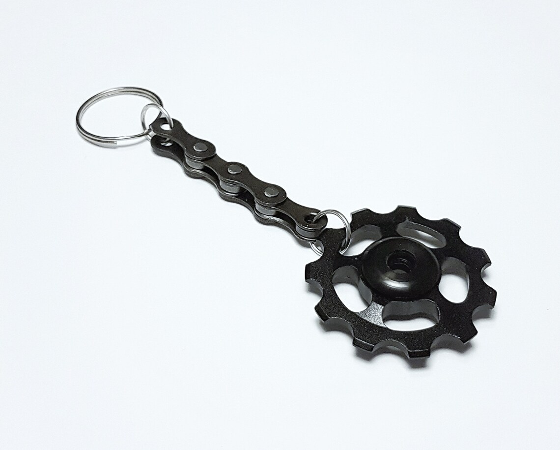 Recycled Bike Chain Cog Keyring - Etsy