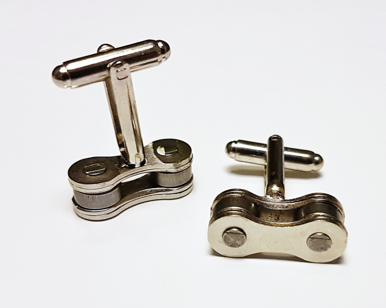 Recycled Bike Chain Cufflinks - Etsy