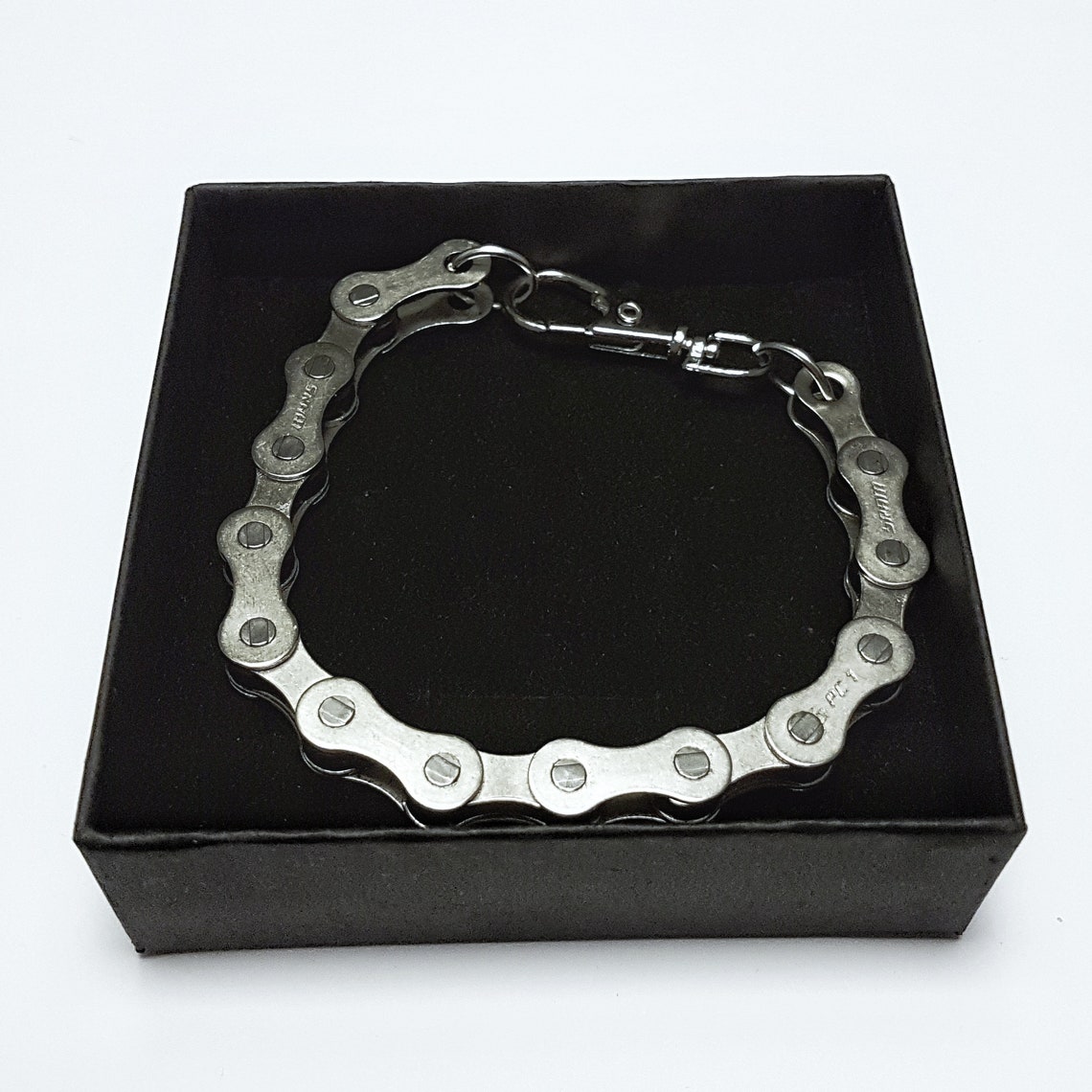 Recycled Bike Chain Bracelet - Etsy