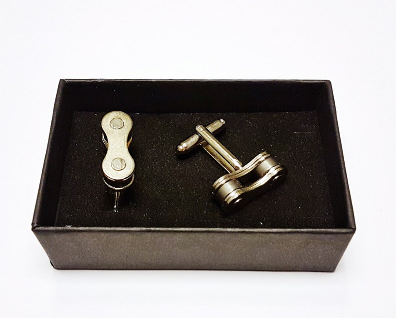Recycled Bike Chain Cufflinks - Etsy