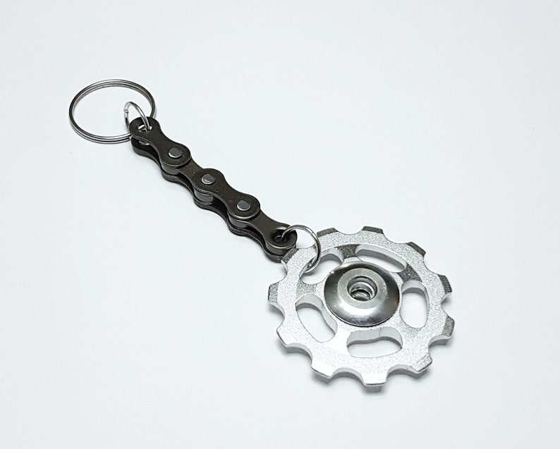 Recycled Bike Chain Cog Keyring - Etsy