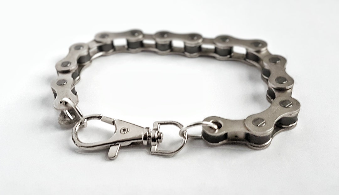 Recycled Bike Chain Bracelet - Etsy