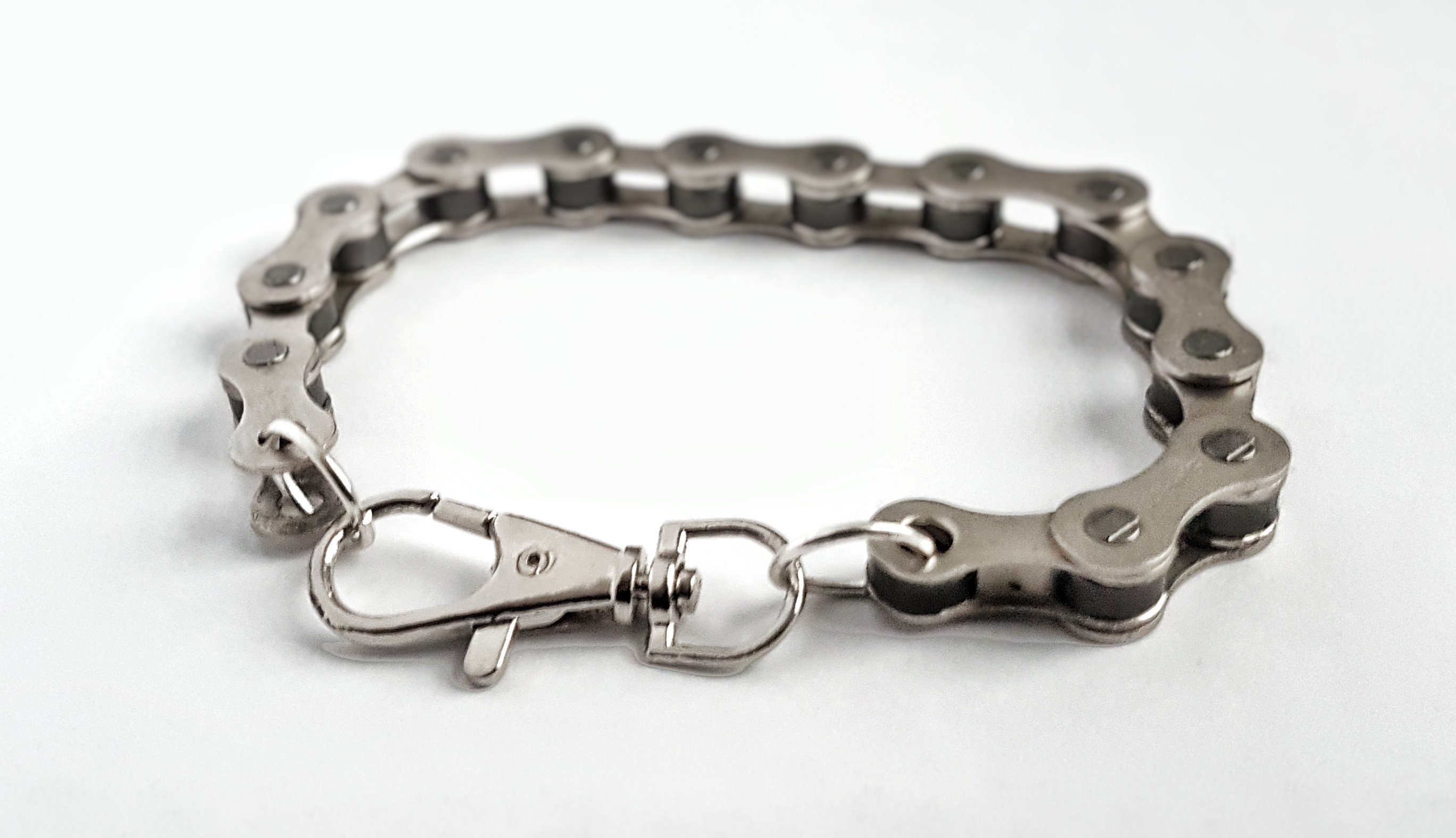 Recycled Bike Chain Bracelet - Etsy