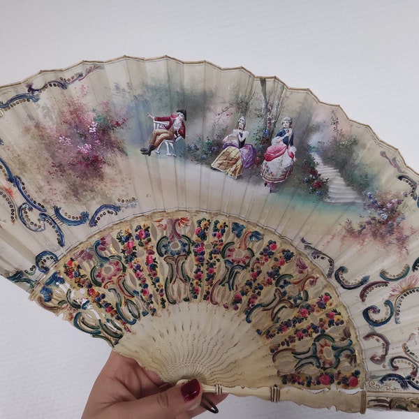 Hand Painted Fan - Etsy