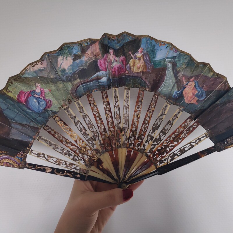 Antique Hand Fan - Etsy