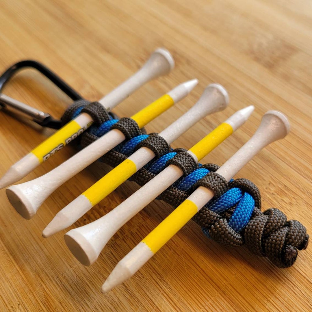 Mini Golf Tee Caddy – Paracord Golf Bag Organizer & Tee Holder | Great ...