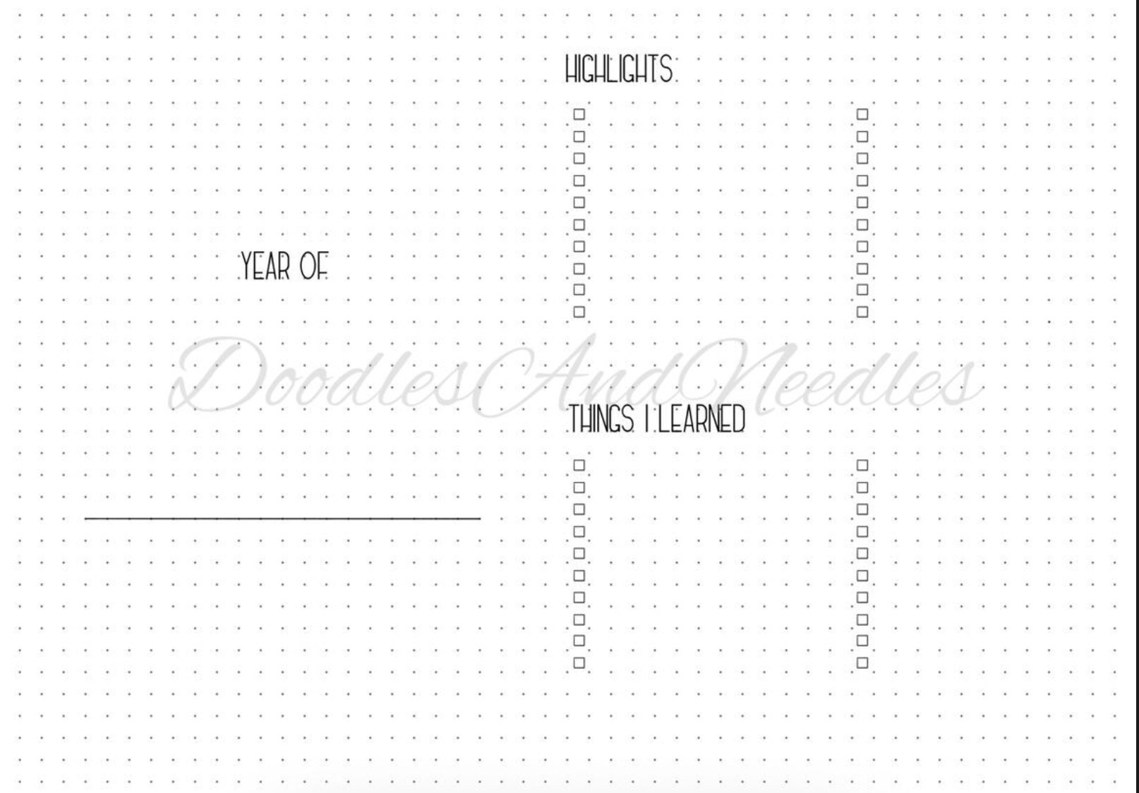 Complete Simple Bullet Journal/planner Template Bundle digital or ...