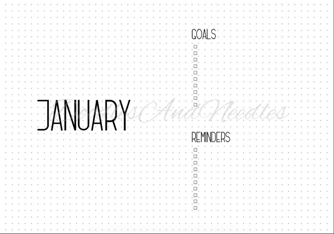 Complete Simple Bullet Journal/planner Template Bundle | Etsy