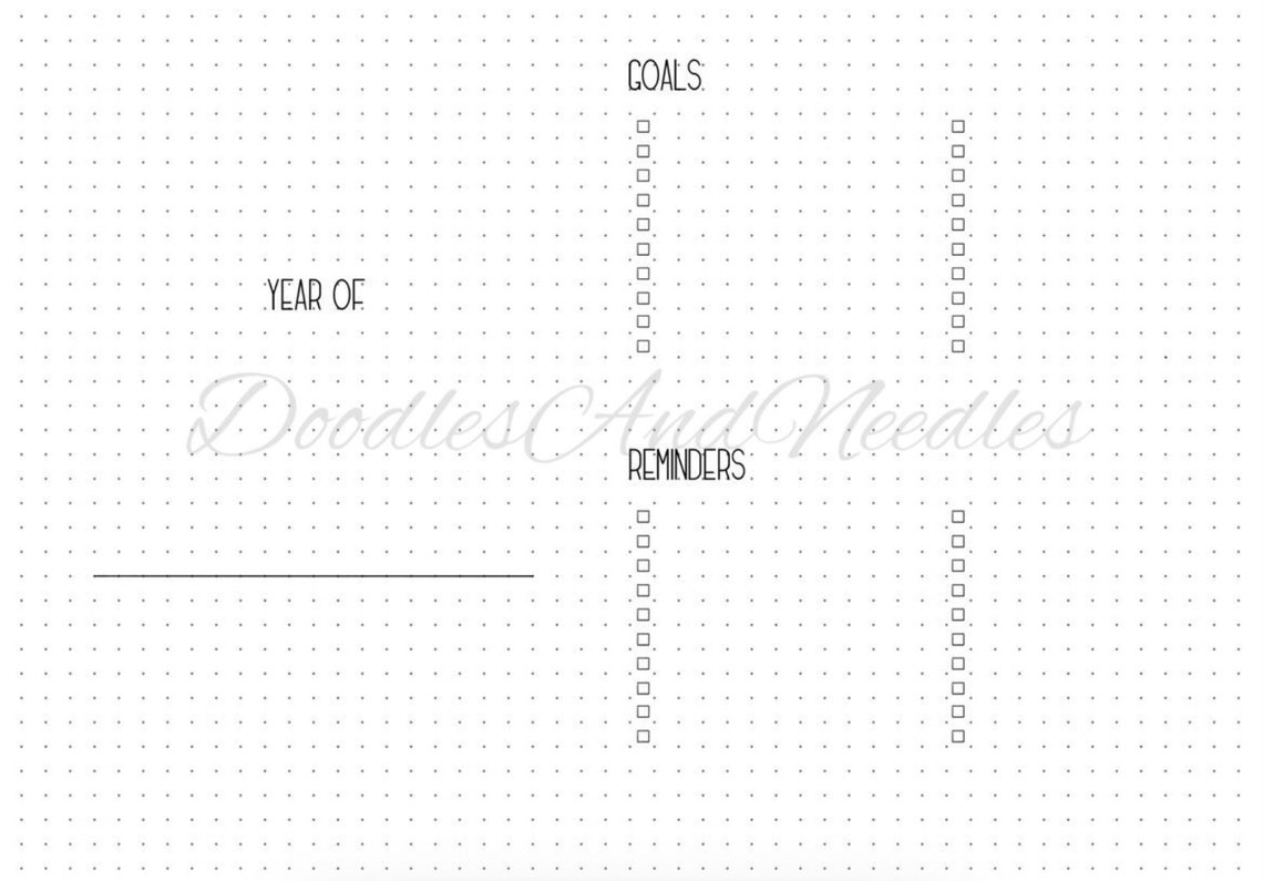 Complete Simple Bullet Journal/planner Template Bundle (digital or ...