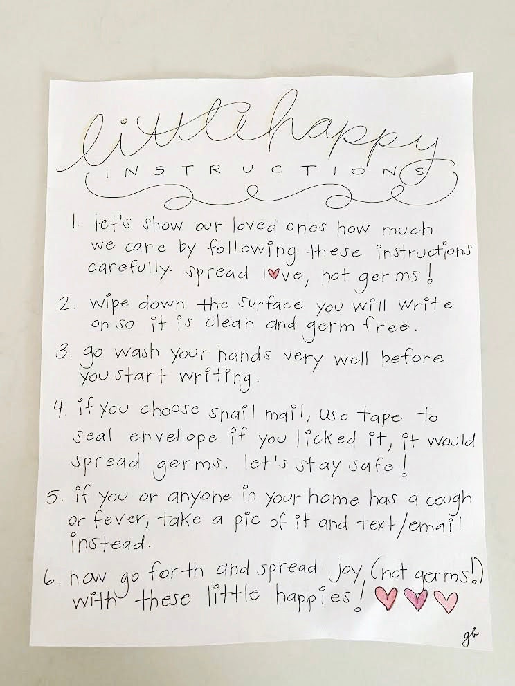 Little Happy Letter Set, Kids Stationery Set, Hand Lettered and ...