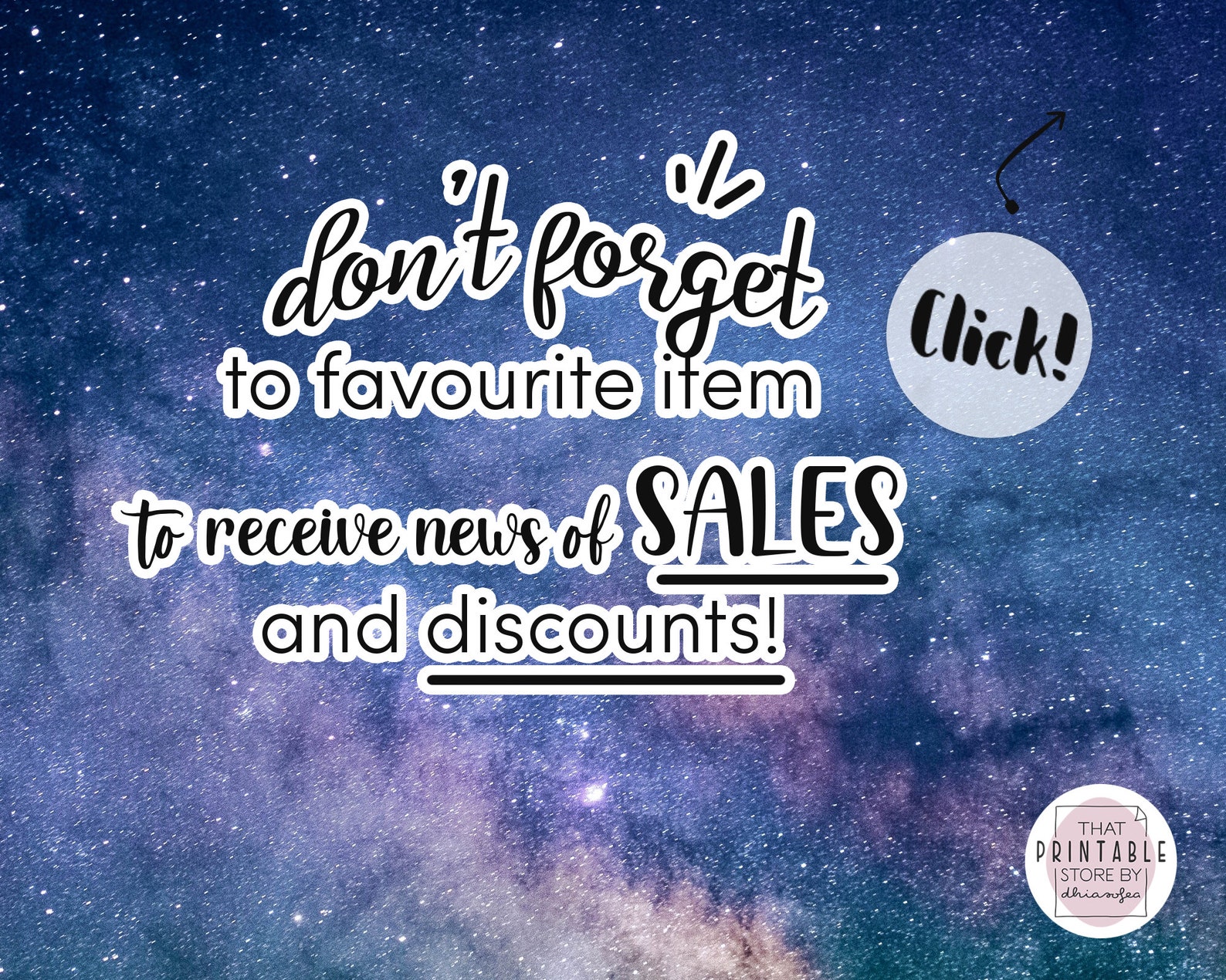 Printable Galaxy Sticker Theme Starry Night Sky Cool Space and ...