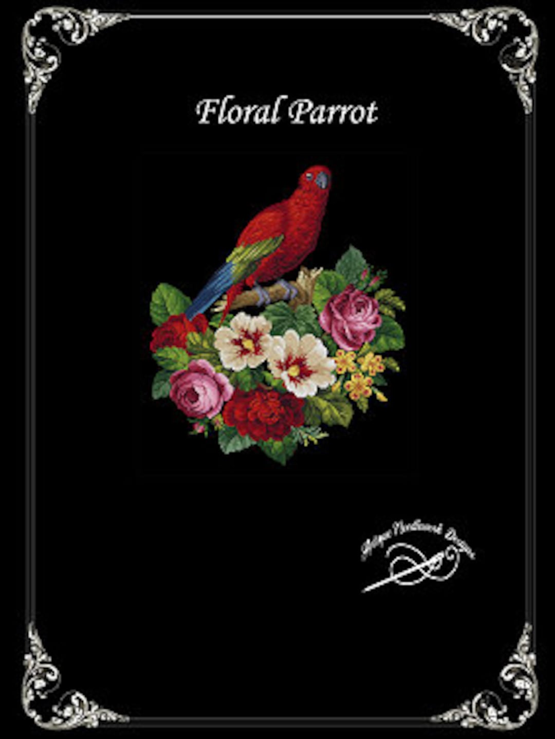 Floral Parrot - Etsy