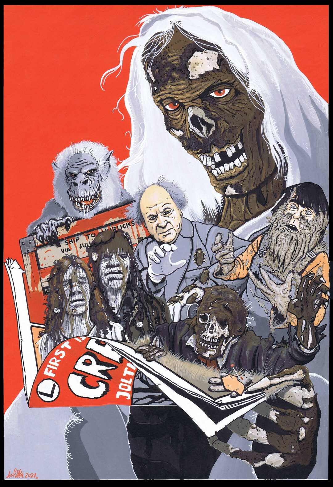 Creepshow (1982) VID-O-RAMA Print (A3) - Etsy