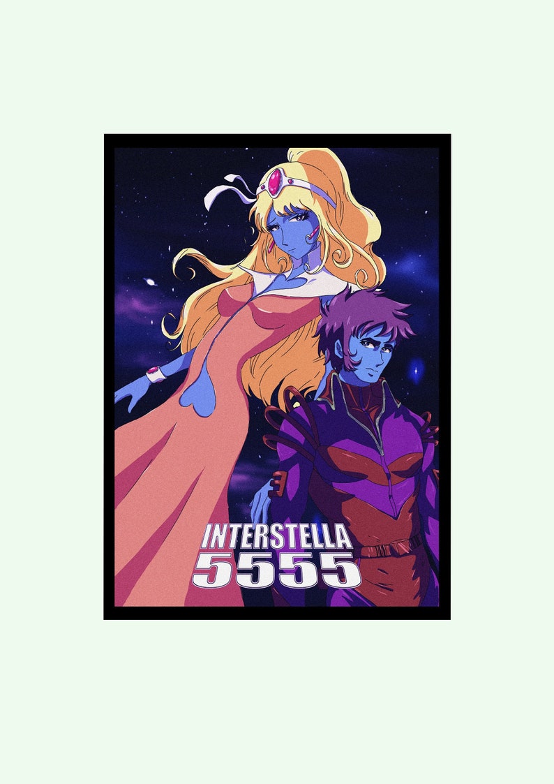 Daft Punk Interstella 5555 Poster Etsy