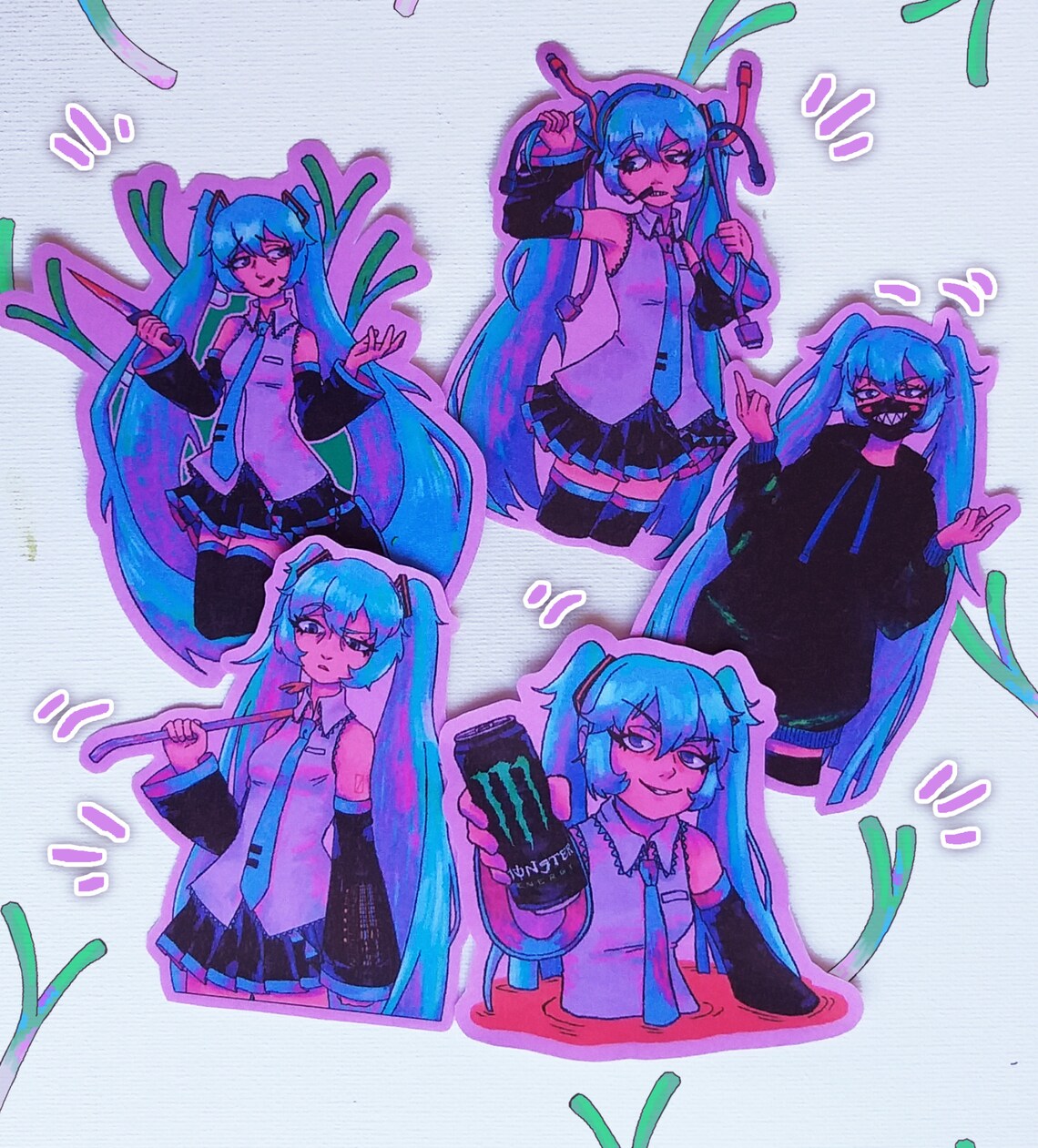 Hatsune Miku Stickers | Etsy