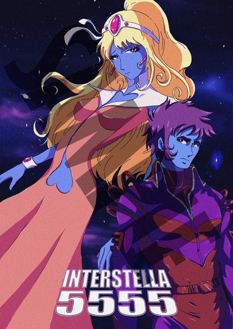 Daft Punk Interstella 5555 Poster Etsy