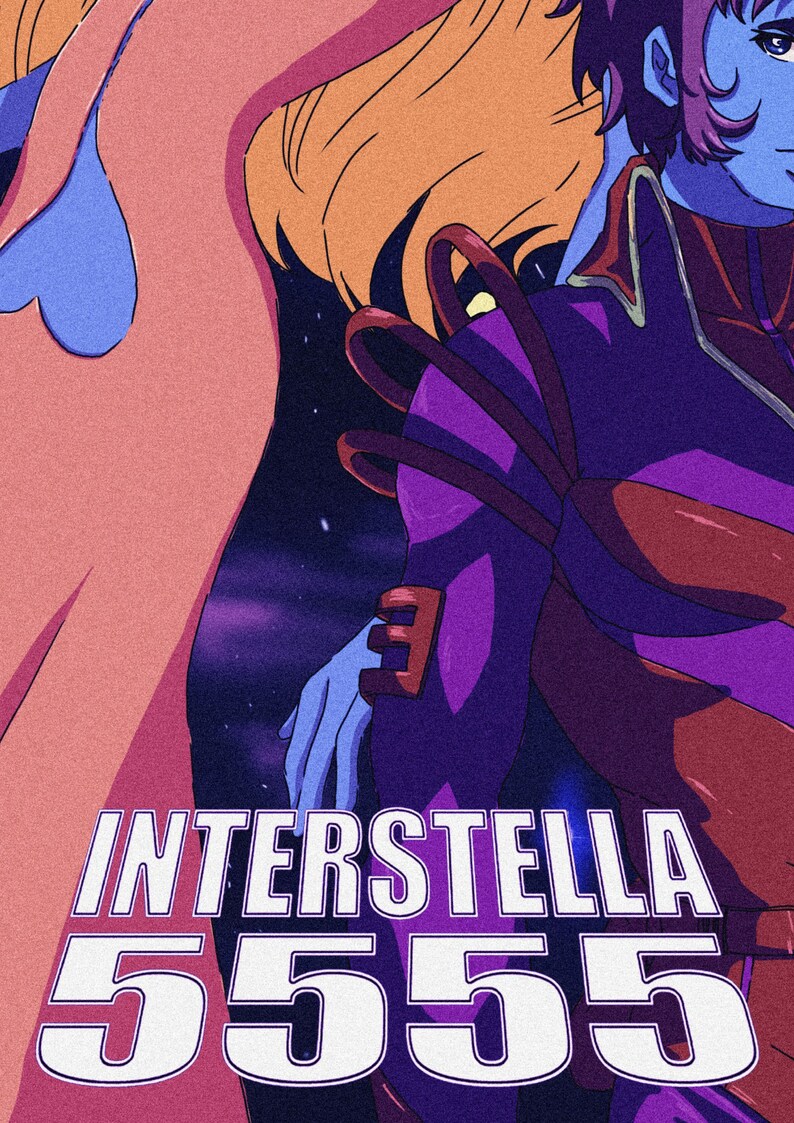 Daft Punk Interstella 5555 Poster Etsy